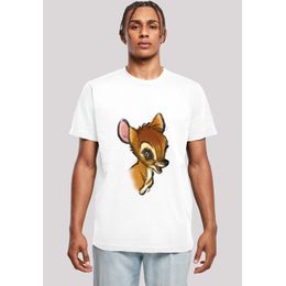 F4NT4STIC Herren T-Shirt "Disney Bambi Zeichnung", weiß, Gr. XL, Obermaterial: 100% Baumwolle, Shirts, Herren,Premium Merch,Regular-Fit,Basic,Bedruckt