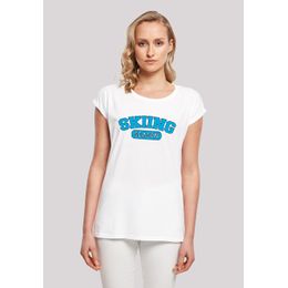 F4NT4STIC Damen T-Shirt "Skiing Season Winter Sport", wei&szlig;, Gr. XXL, Obermaterial: 100% Baumwolle, Shirts, Premium Qualit&auml;t