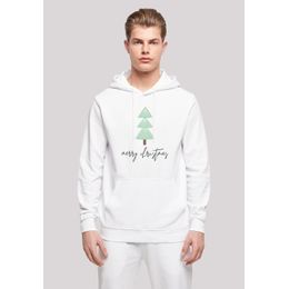 F4NT4STIC Herren Kapuzenpullover "Merry Christmas Weihnachten", wei&szlig;, Gr. XL, Obermaterial: 50% Baumwolle, 50% Polyester, Pullover, Print