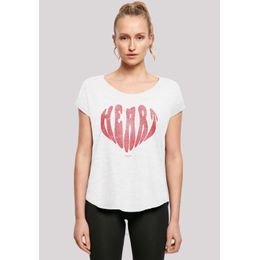 F4NT4STIC Damen T-Shirt "Valentinstag Herz Rot", wei&szlig;, Gr. S, Obermaterial: 100% Baumwolle, Shirts, Print