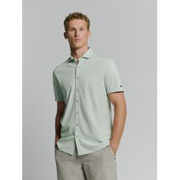 NO EXCESS Herren Langarmhemd "NO EXCESS Jersey-Hemd", gr&uuml;n, Gr. XXL, 60% Viskose, 35% Nylon, 5% Elasthan, Hemden