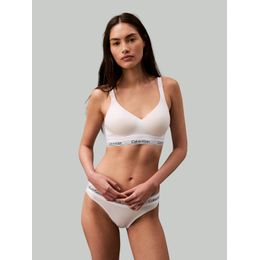 Damen Bralette "LIFT BRALETTE", Calvin Klein Underwear, Gr. XS, weiß, Jersey, Obermaterial: 53% Baumwolle, 35% Modal, 12% Elasthan, unifarben, BHs,