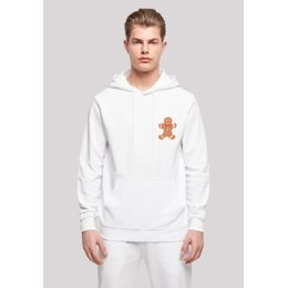 F4NT4STIC Herren Kapuzenpullover "Gingerbread Lebkuchen", wei&szlig;, Gr. S, Obermaterial: 50% Baumwolle, 50% Polyester, Pullover, Print