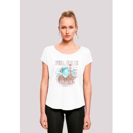 F4NT4STIC Damen T-Shirt "Pink Floyd Animal Factory Ladies Long T-Shirt", wei&szlig;, Gr. S, Obermaterial: 100% Baumwolle, Shirts, Print