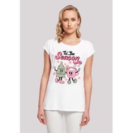 F4NT4STIC Damen T-Shirt "Tis The Season Tree Cocoa", wei&szlig;, Gr. M, Obermaterial: 100% Baumwolle, Shirts, Premium Qualit&auml;t, Weihnachts-Kollection