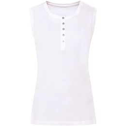 Classic Basics Damen Tr&auml;gertop, wei&szlig;, Gr. 50, gemustert, gestreift, mehrfarbig, 100% Baumwolle, Tops