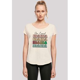 F4NT4STIC Damen T-Shirt "Mothers Day Mama Typography Leopard Print Pastel", wei&szlig;, Gr. S, Obermaterial: 100% Baumwolle, Shirts, Premium Qualit&auml;t
