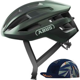 Abus Rennradhelm "POWERDOME ACE", L Kopfumfang: 57cm - 61cm, gr&uuml;n, Helme
