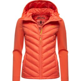 Navahoo Damen Outdoorjacke "Nimm Mich Mit", orange, Gr. XS, Obermaterial: 100% Polyester; Obermaterial Ärmel: 68% Viskose, 27% Polyamid, 5% Elasthan;