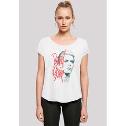 F4NT4STIC Damen T-Shirt "David Bowie Mono Stare", weiß, Gr. S, Obermaterial: 100% Baumwolle, Shirts, Print