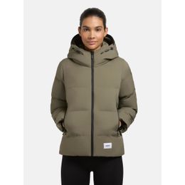 Khujo Damen Winterjacke "Liev-YM", gr&uuml;n, Gr. L, Obermaterial: 100% Nylon; Futter: 100% Nylon; Wattierung: 100% Polyester, Jacken, Warme gesteppte