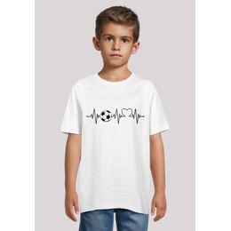 F4NT4STIC Mädchen T-Shirt "Herzschlag Fußball", weiß, Gr. 146, Obermaterial: 100% Baumwolle, Shirts, Premium Qualität