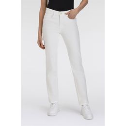 MAC Damen Stretch-Jeans "Angela", wei&szlig;, Gr. 44, unifarben, Denim/Jeans, Obermaterial: 92% Baumwolle, 6% Elastomultiester, 2% Elasthan, Jeans, schmal