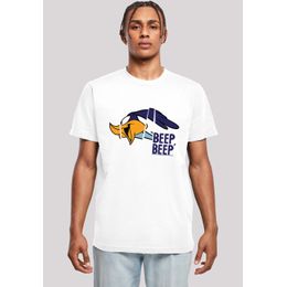 F4NT4STIC Herren T-Shirt "'Looney Tunes Roadrunner Beep Beep'", weiß, Gr. M, Obermaterial: 100% Baumwolle, Shirts, Print