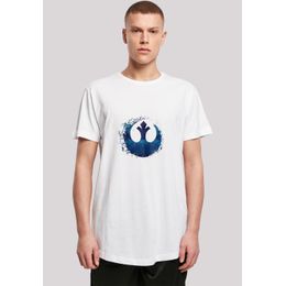 F4NT4STIC Damen T-Shirt "Star Wars Rise Of Skywalker Rebellen Logo Wave'", wei&szlig;, Gr. XXL, Obermaterial: 100% Baumwolle, Shirts, Print