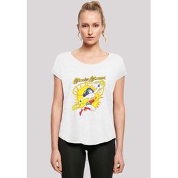 F4NT4STIC Damen T-Shirt "DC Comics Wonder Woman Vintage Leap", wei&szlig;, Gr. XL, Obermaterial: 100% Baumwolle, Shirts, Damen,Premium