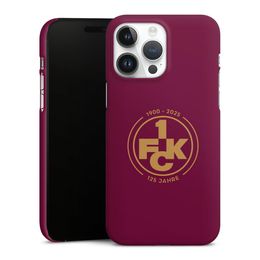 DeinDesign iPhone 14 Pro Max Handy Premium Case Smartphone Handyh&uuml;lle Schutzh&uuml;lle matt 125 Jahre 1. Fc Kaiserslautern 1. Fck Premium Case