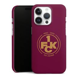 DeinDesign iPhone 14 Pro Handy Premium Case Smartphone Handyh&uuml;lle Schutzh&uuml;lle matt 125 Jahre 1. Fc Kaiserslautern 1. Fck Premium Case