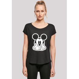 F4NT4STIC Damen T-Shirt "Micky Maus Don&rsquo;t Speak", schwarz, Gr. XL, Obermaterial: 100% Baumwolle, Shirts, Print