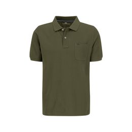 Fynch-Hatton Herren Poloshirt, gr&uuml;n, Gr. XXXL, unifarben, Jersey, Obermaterial: 100% Baumwolle, Shirts, mit Brusttasche und Logo-Stickerei