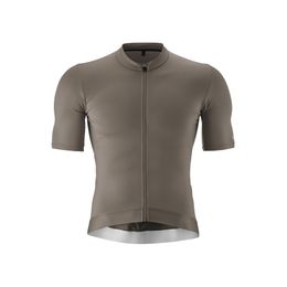 Gonso Herren Radtrikot "Road Jersey M", grau, Gr. M, 84% Polyester, 16% Elasthan, Trikots, Herren Fahrradtrikot kurzarm, Full-Zip Trikot,