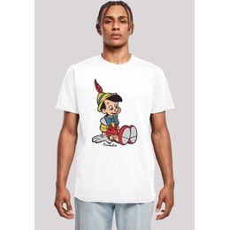F4NT4STIC Herren T-Shirt "Disney Pinocchio Classic Pinocchio", weiß, Gr. L, Obermaterial: 100% Baumwolle, Shirts, Herren,Premium