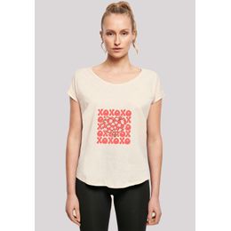 F4NT4STIC Damen T-Shirt "XOXO Herz Love", wei&szlig;, Gr. S, Obermaterial: 100% Baumwolle, Shirts, Premium Qualit&auml;t