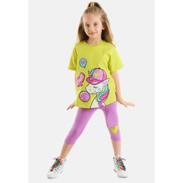 DENOKIDS Jungen Hausanzug "Cool Unicorn", Gr. 116, grün, 95% Baumwolle;5% Elasthan, bedruckt, Homewear-Sets, mit Einhorn-Aufdruck