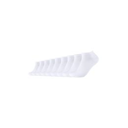 Camano Herren Sneakersocken "Sneakersocken 9er Pack", Gr. 47, wei&szlig;, 80% Baumwolle, 17% Polyamid, 3% Elasthan, uni, Socken