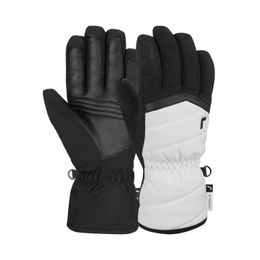 Reusch Damen Skihandschuhe "Lenda R-TEX XT", schwarz-weiß, Gr. 8,5, unifarben, 90% Polyester, 8% Ziegenleder, 2% Elasthan, Handschuhe, mit