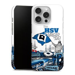 DeinDesign iPhone 16 Pro Handy Premium Case Smartphone Handyhülle Schutzhülle glänzend Hamburger Sv Ascent Official Licensed Product Premium Case
