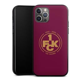 DeinDesign iPhone 12 Pro Handy Silikon H&uuml;lle Case schwarz Handyh&uuml;lle 125 Jahre 1. Fc Kaiserslautern 1. Fck
