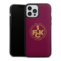 DeinDesign iPhone 13 Pro Max Handy Silikon H&uuml;lle Case schwarz Handyh&uuml;lle 125 Jahre 1. Fc Kaiserslautern 1. Fck