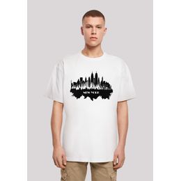 F4NT4STIC Damen T-Shirt "Cities Collection - New York skyline", wei&szlig;, Gr. L, Obermaterial: 100% Baumwolle, Shirts, Print