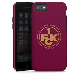 DeinDesign iPhone SE (2020) Handy Panzer Handyh&uuml;lle robuste Outdoor H&uuml;lle Schutzh&uuml;lle matt 125 Jahre 1. Fc Kaiserslautern 1. Fck Tough Case