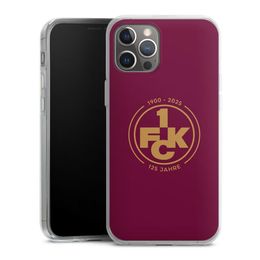 DeinDesign iPhone 12 Pro Max Handy Silikon H&uuml;lle Case transparent Handyh&uuml;lle 125 Jahre 1. Fc Kaiserslautern 1. Fck Silikon Case