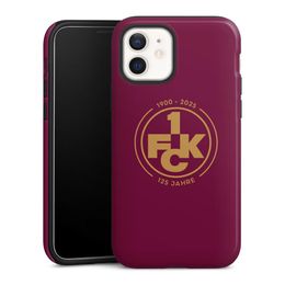DeinDesign iPhone 12 mini Handy Panzer Handyh&uuml;lle robuste Outdoor H&uuml;lle Schutzh&uuml;lle gl&auml;nzend 125 Jahre 1. Fc Kaiserslautern 1. Fck Tough Case