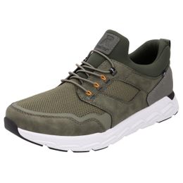 RIEKER SPORT Herren Slip-On Sneaker, Gr. 40, gr&uuml;n, Lederimitat, Textil, Schuhe, aus der neuen Christoph Kramer Kollektion, mit MemoCup-Innensohle