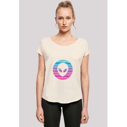 F4NT4STIC Damen T-Shirt "Alien Kopf", wei&szlig;, Gr. S, Obermaterial: 100% Baumwolle, Shirts, Premium Qualit&auml;t