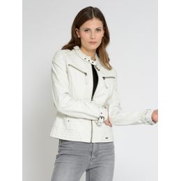 Maze Damen Lederjacke "31Ryana", wei&szlig;, Gr. XXL, Obermaterial: 100% Lammleder; Futter: 100% Baumwolle; &Auml;rmelfutter: 100% Polyester, Jacken