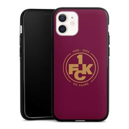 DeinDesign iPhone 12 mini Handy Silikon H&uuml;lle Case schwarz Handyh&uuml;lle 125 Jahre 1. Fc Kaiserslautern 1. Fck