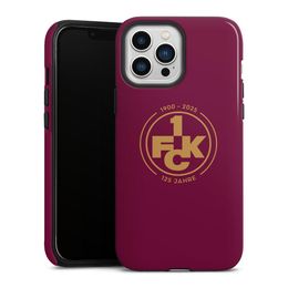 DeinDesign iPhone 13 Pro Max Handy Panzer Handyh&uuml;lle robuste Outdoor H&uuml;lle Schutzh&uuml;lle gl&auml;nzend 125 Jahre 1. Fc Kaiserslautern 1. Fck Tough Case