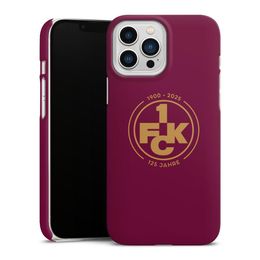 DeinDesign iPhone 13 Pro Max Handy Premium Case Smartphone Handyh&uuml;lle Schutzh&uuml;lle matt 125 Jahre 1. Fc Kaiserslautern 1. Fck Premium Case