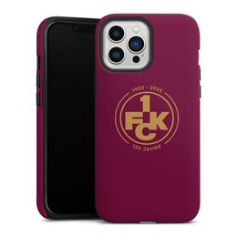 DeinDesign iPhone 13 Pro Max Handy Panzer Handyh&uuml;lle robuste Outdoor H&uuml;lle Schutzh&uuml;lle matt 125 Jahre 1. Fc Kaiserslautern 1. Fck Tough Case