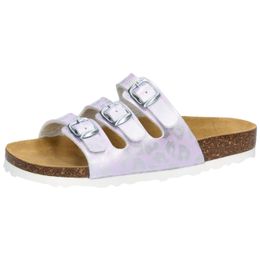Lico Kinder Pantolette "Pantolette Bioline Kids", Gr. 35, lila, Synthetik, Schuhe