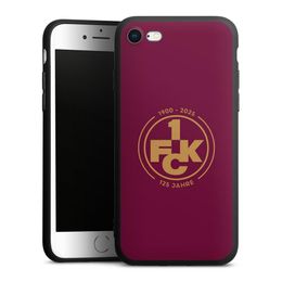 DeinDesign iPhone SE (2020) Handy Premium Silikon H&uuml;lle Handyh&uuml;lle schwarz Case 125 Jahre 1. Fc Kaiserslautern 1. Fck Silikon Premium Case