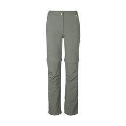 Killtec Damen Zip-off-Hose "KOS 5 WMN PNTS", gr&uuml;n, Gr. 36, Obermaterial: 92% Polyester, 8% Elasthan, Hosen, Abzippbare, wasserabweisende