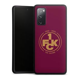 DeinDesign Galaxy S20 FE Handy Premium Silikon H&uuml;lle Handyh&uuml;lle schwarz Case 125 Jahre 1. Fc Kaiserslautern 1. Fck Silikon Premium Case