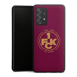 DeinDesign Galaxy A52s 5G Handy Premium Silikon H&uuml;lle Handyh&uuml;lle schwarz Case 125 Jahre 1. Fc Kaiserslautern 1. Fck Silikon Premium Case