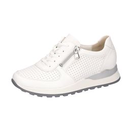 Waldl&auml;ufer WALDL&Auml;UFER Damen Keilsneaker "HIROKO", Gr. 4,5, wei&szlig;, Nappaleder, unifarben, Schuhe, Schn&uuml;rschuh, Halbschuh, Freizeitschuh in Schuhweite H (= sehr